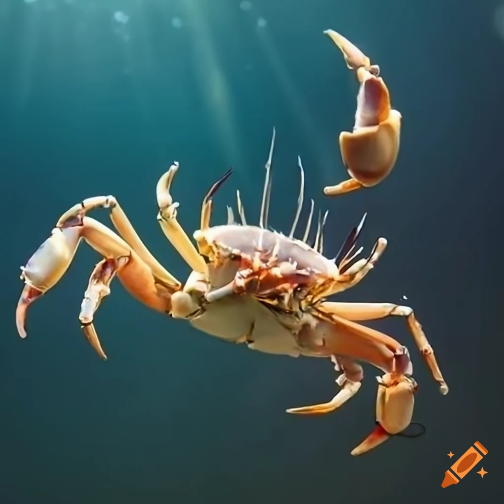 Silent sea crabs on Craiyon