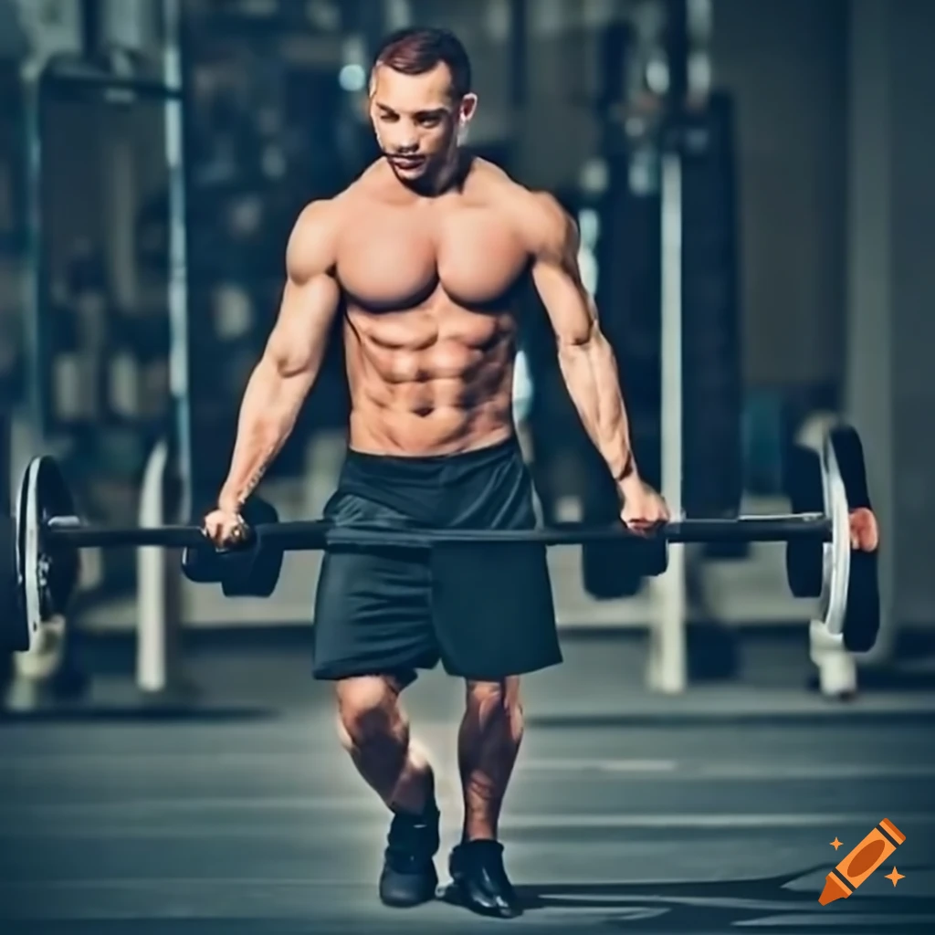 Strong man in the gym on Craiyon