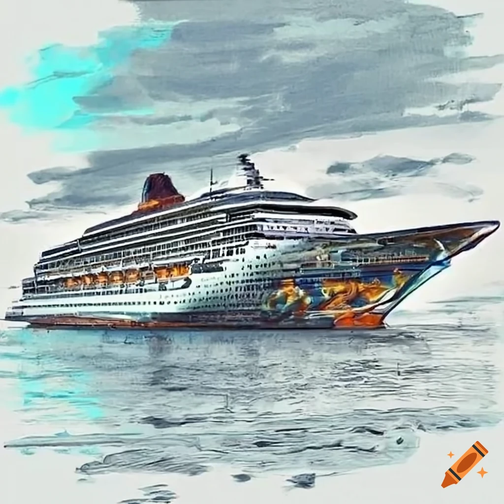 A map of a luxury cruise ship