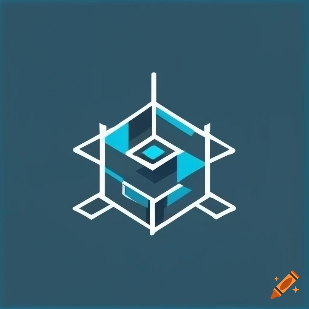 Rest software package logo with text and geometric shapes