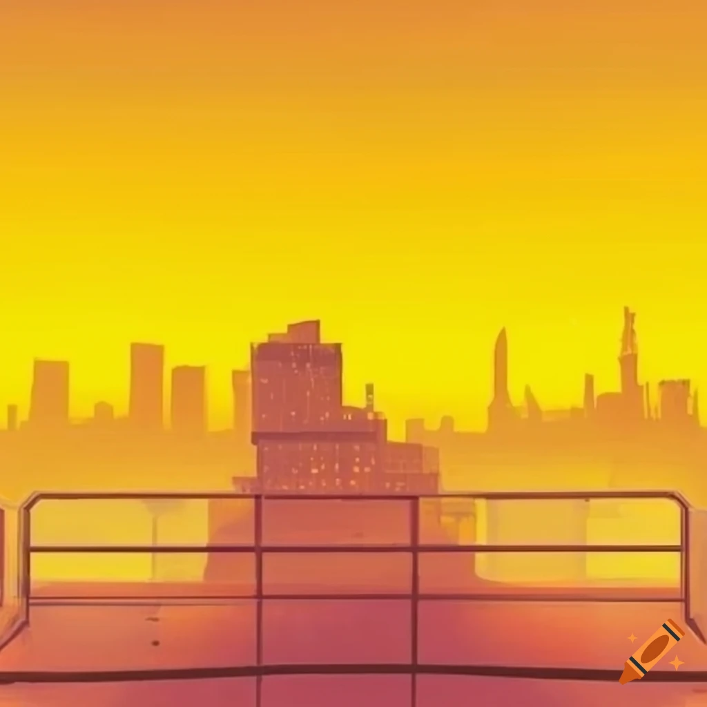 Yellow urban happy concept art aesthetic background on Craiyon