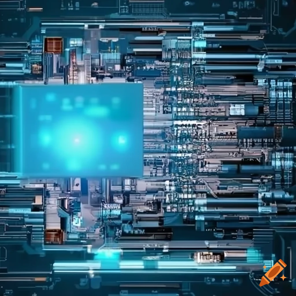 3d rendering of an advanced electronics distributor surrounded by ...