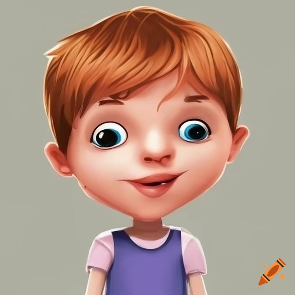 A cartoon child
