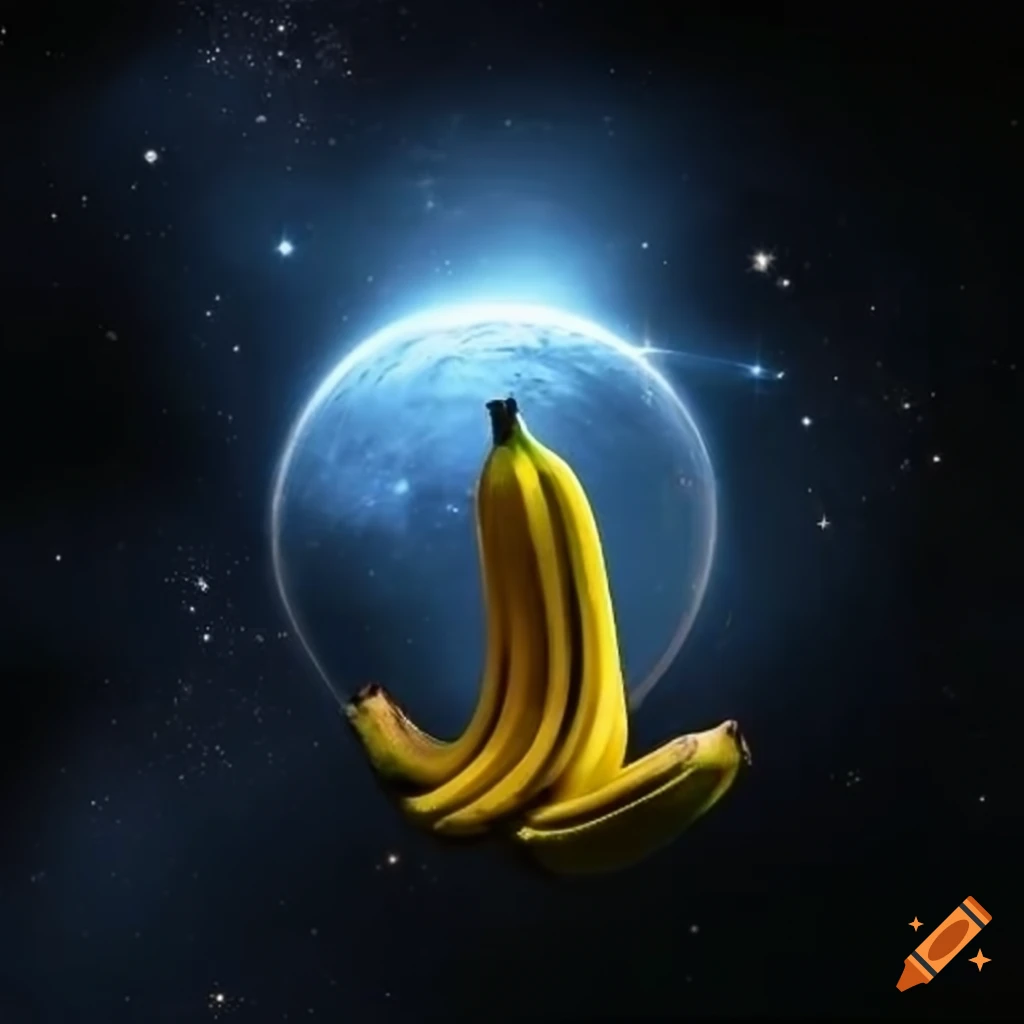 A banana in the space on Craiyon