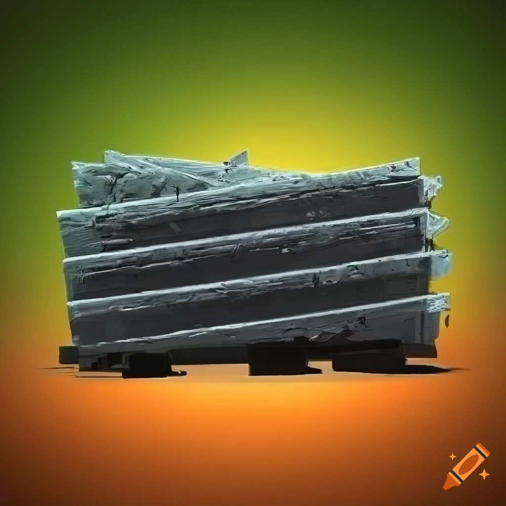 2d art of The barricades are rectangular-shaped structures made of ...