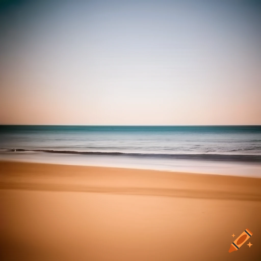 Beach in the background with sand in the foreground