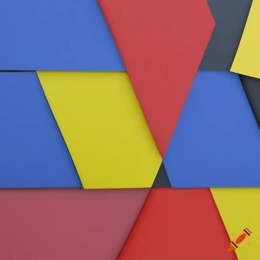 Triangle. red blue and yellow on Craiyon