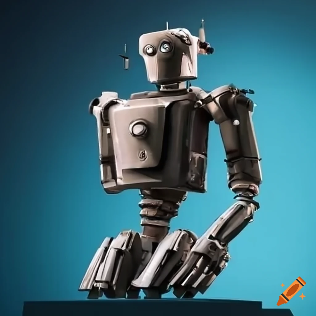 A Robot made of Stone named, "M0535" on Craiyon