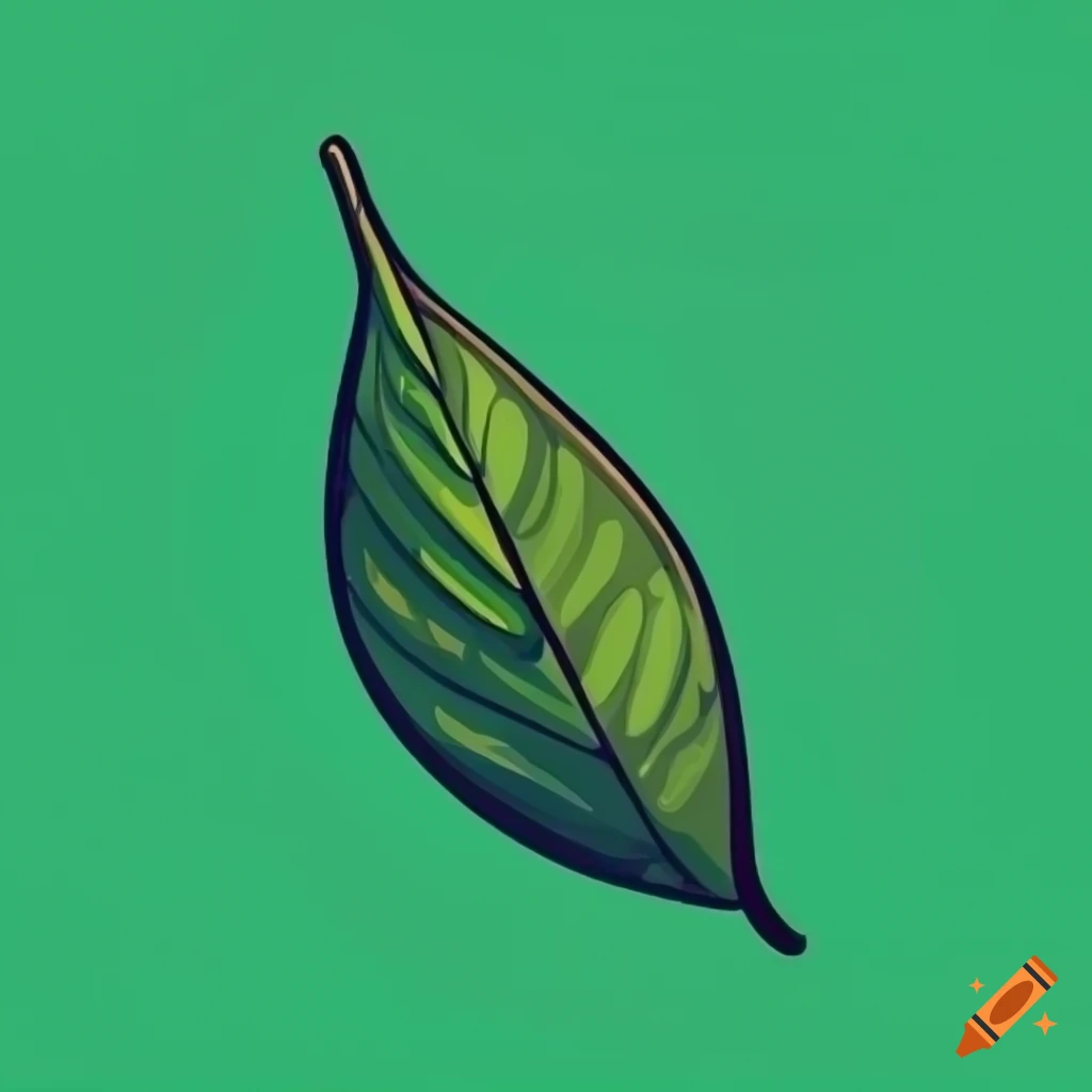 Leaf cartoon style