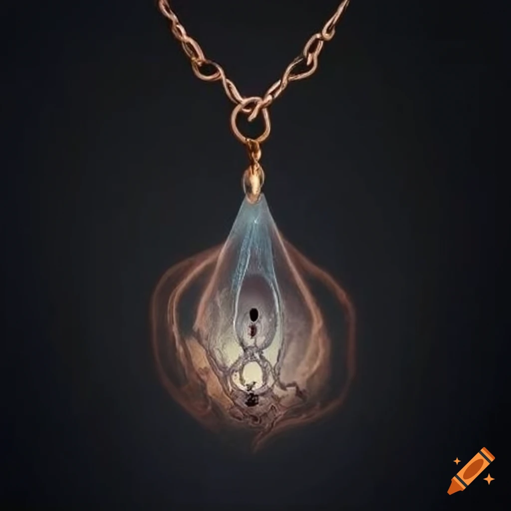 The Shadow Veil Amulet: Suspended from a delicate chain, the Shadow ...