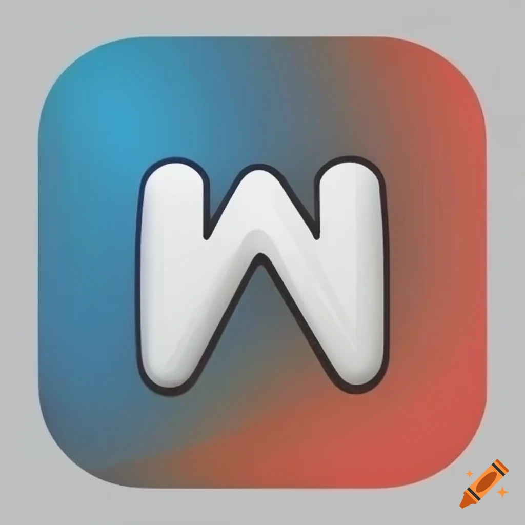 M letter for app icon on Craiyon