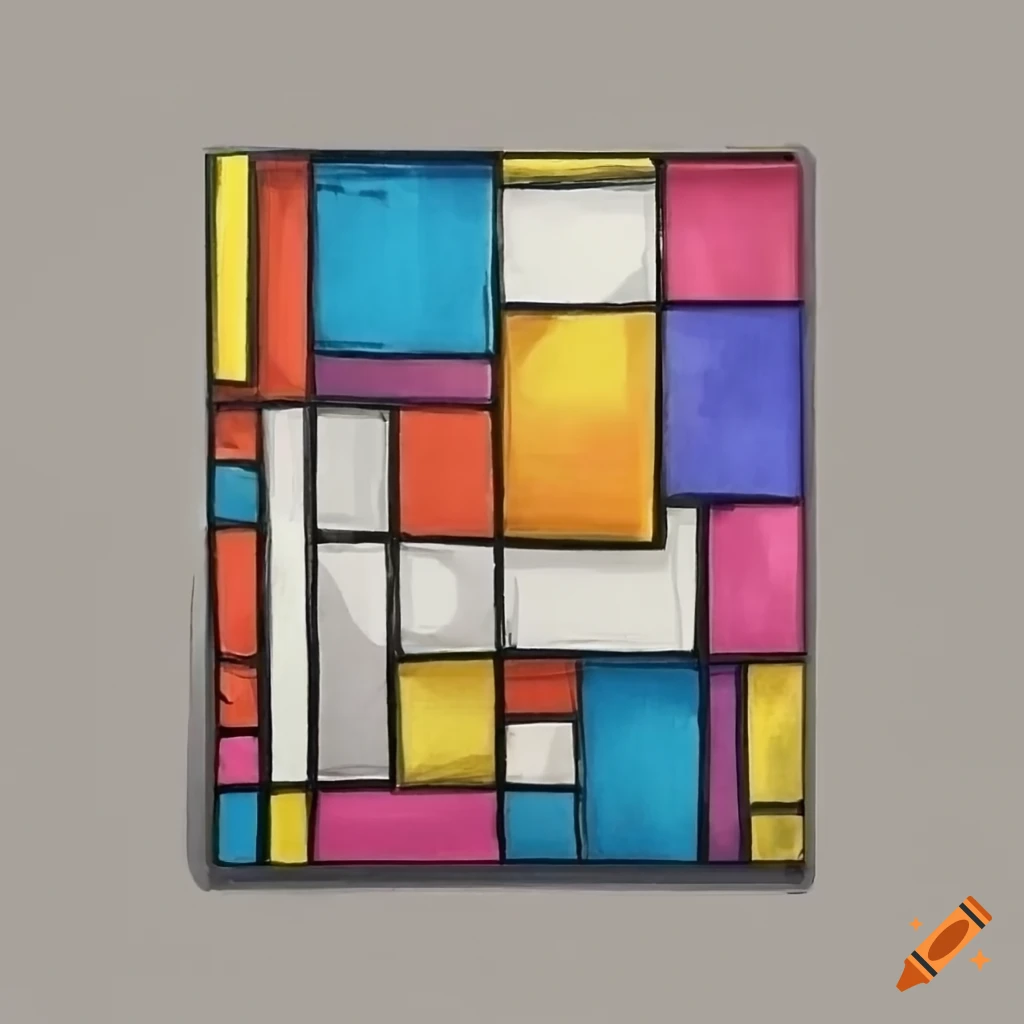 Hand drawing de stijl pad on Craiyon