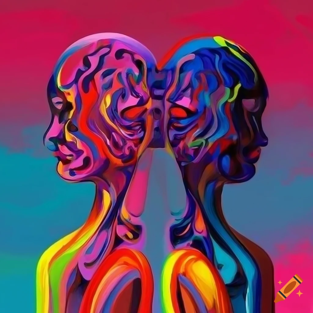 Psychedelic Art Two People