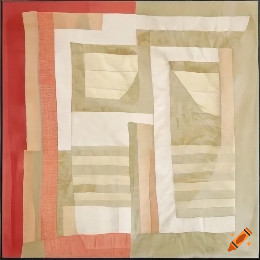 Improv quilt design, modern quilting guild, cotton textile, abstract ...