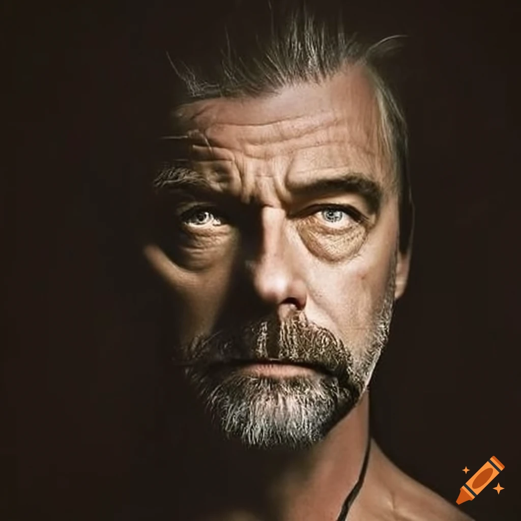 Ray stevenson as a knight on Craiyon