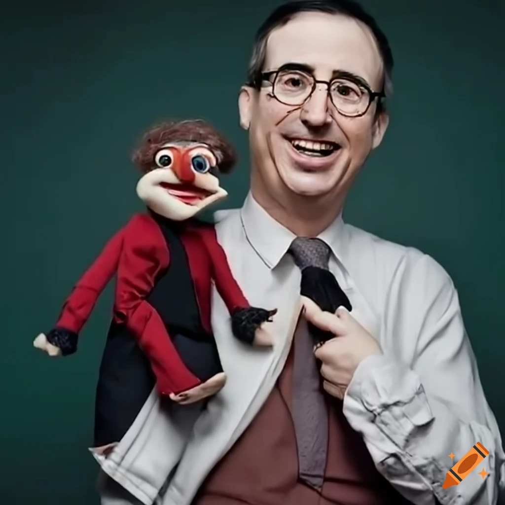 John oliver as a puppet on Craiyon