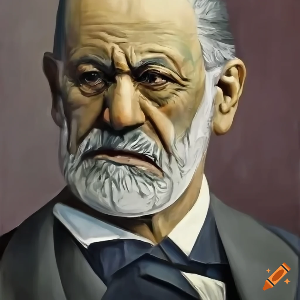 Portrait of sigmund freud, picasso, high detail, 4k on Craiyon