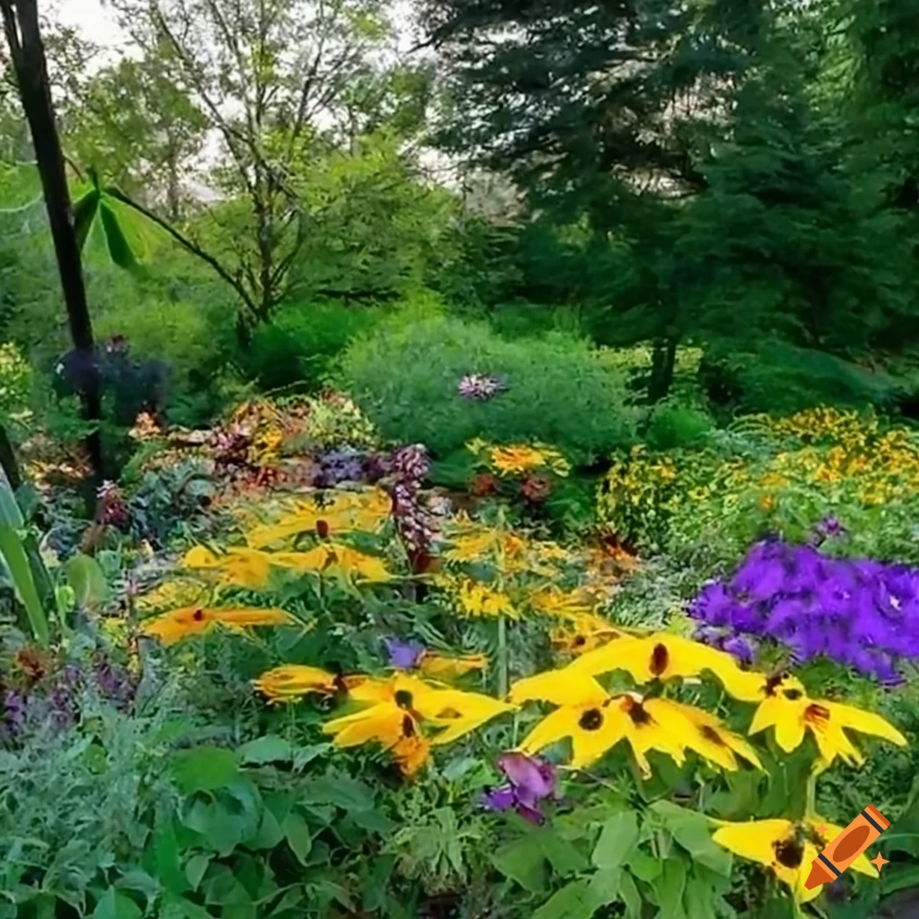 Garden of the year Houston. Texas native plants in garden bed with ...