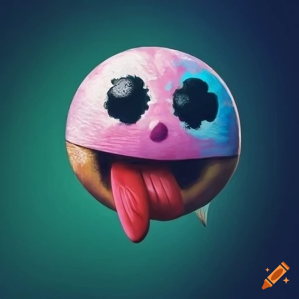 Perfect pacman maze face. vintage videogame esthetic. photograph of an ...