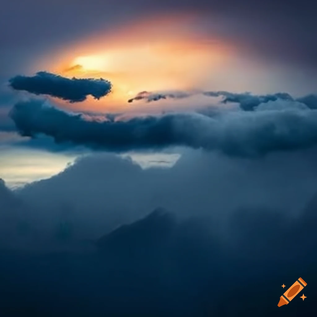 Clearing clouds on Craiyon