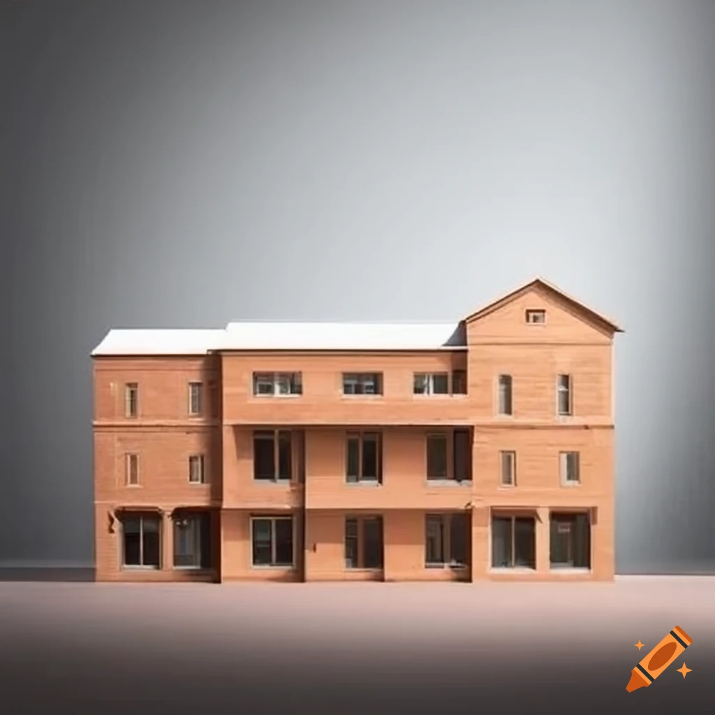 A typical well maintained school building. minimalistic