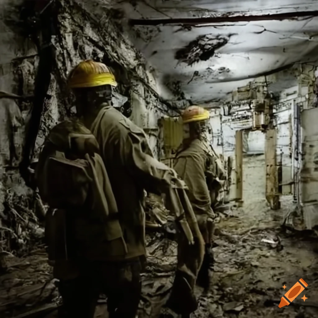 Chernobyl liquidators on Craiyon