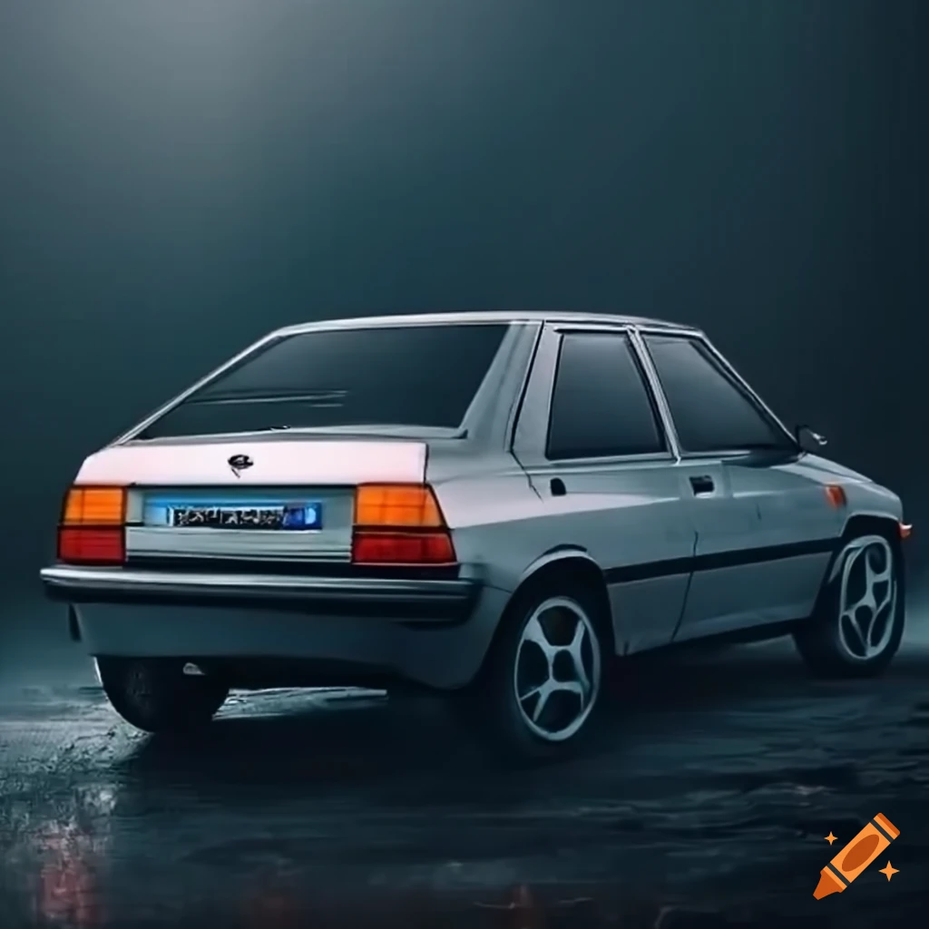 Design concept for lada samara realistic picture with realistic windows