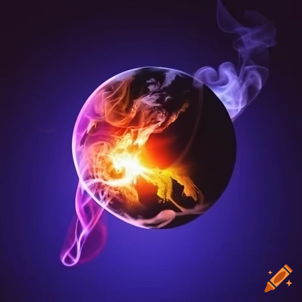 Earth smoke logo on Craiyon