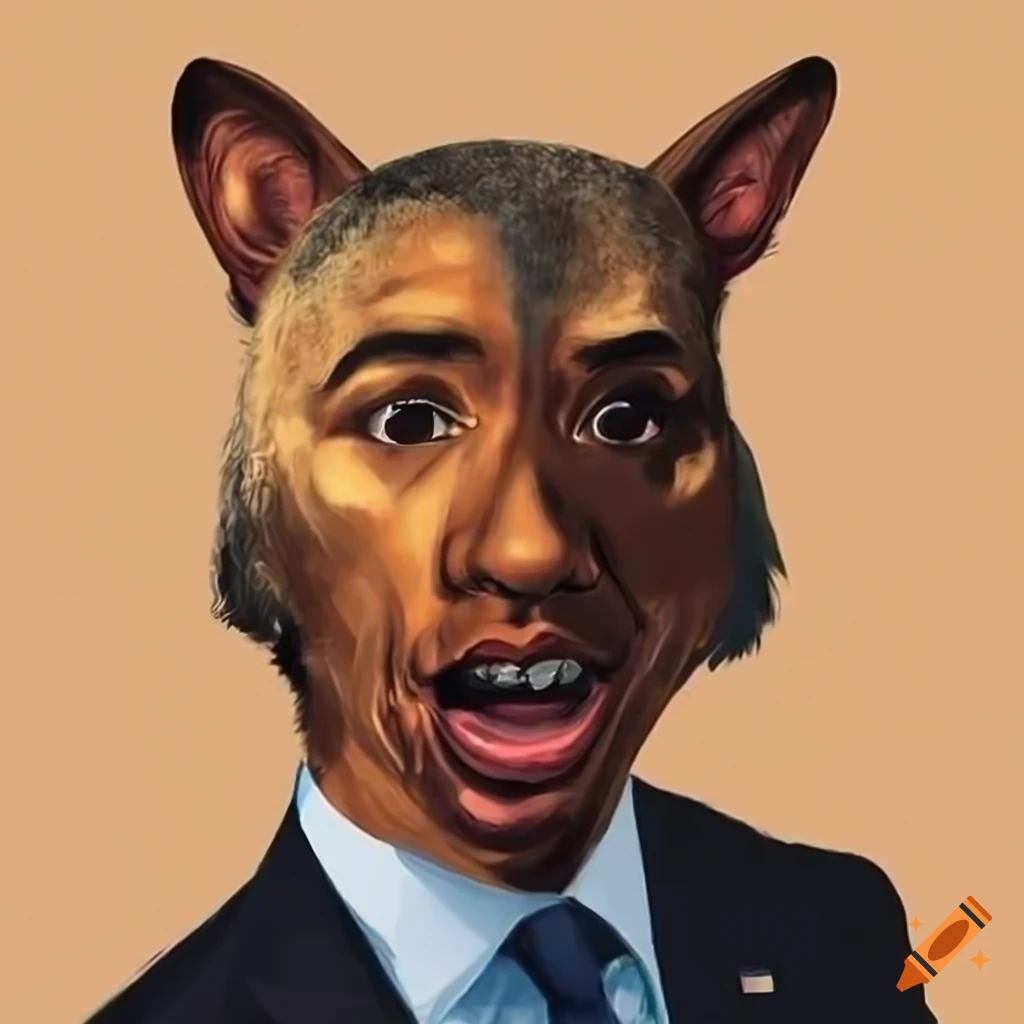 Obama with a furry
