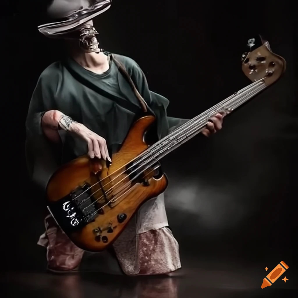 Bass player on Craiyon