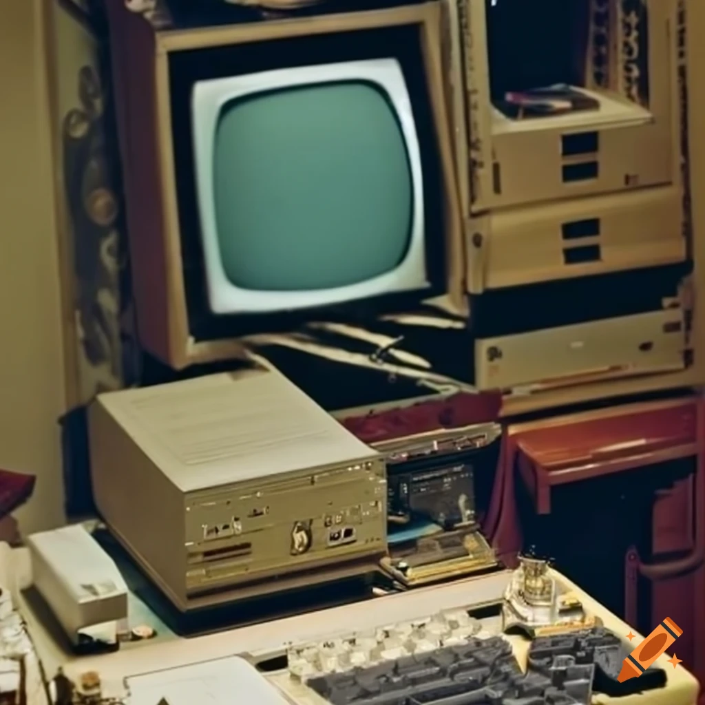 A room covered in old computer's everywhere