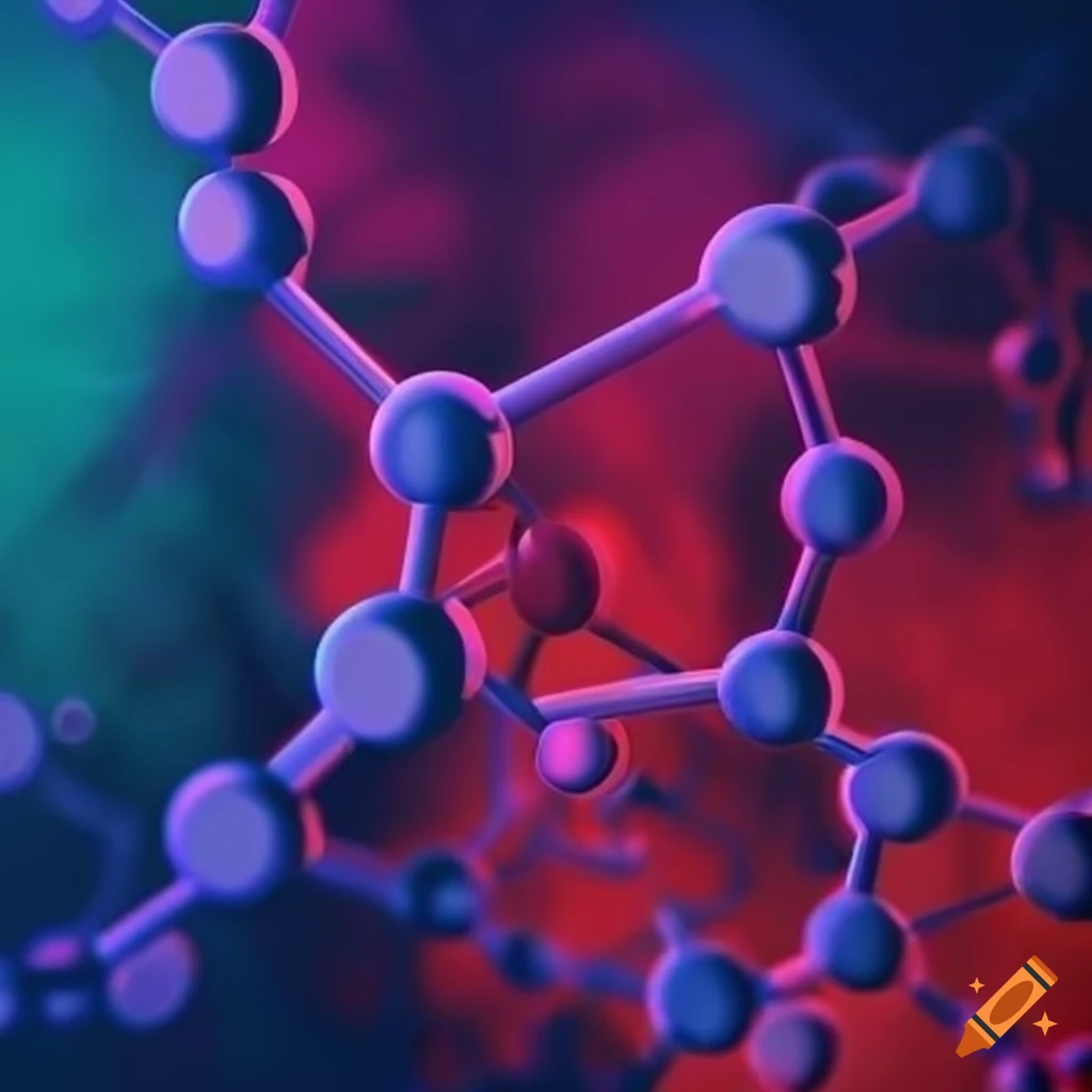 Abstract pattern inspired by chemistry molecules on Craiyon