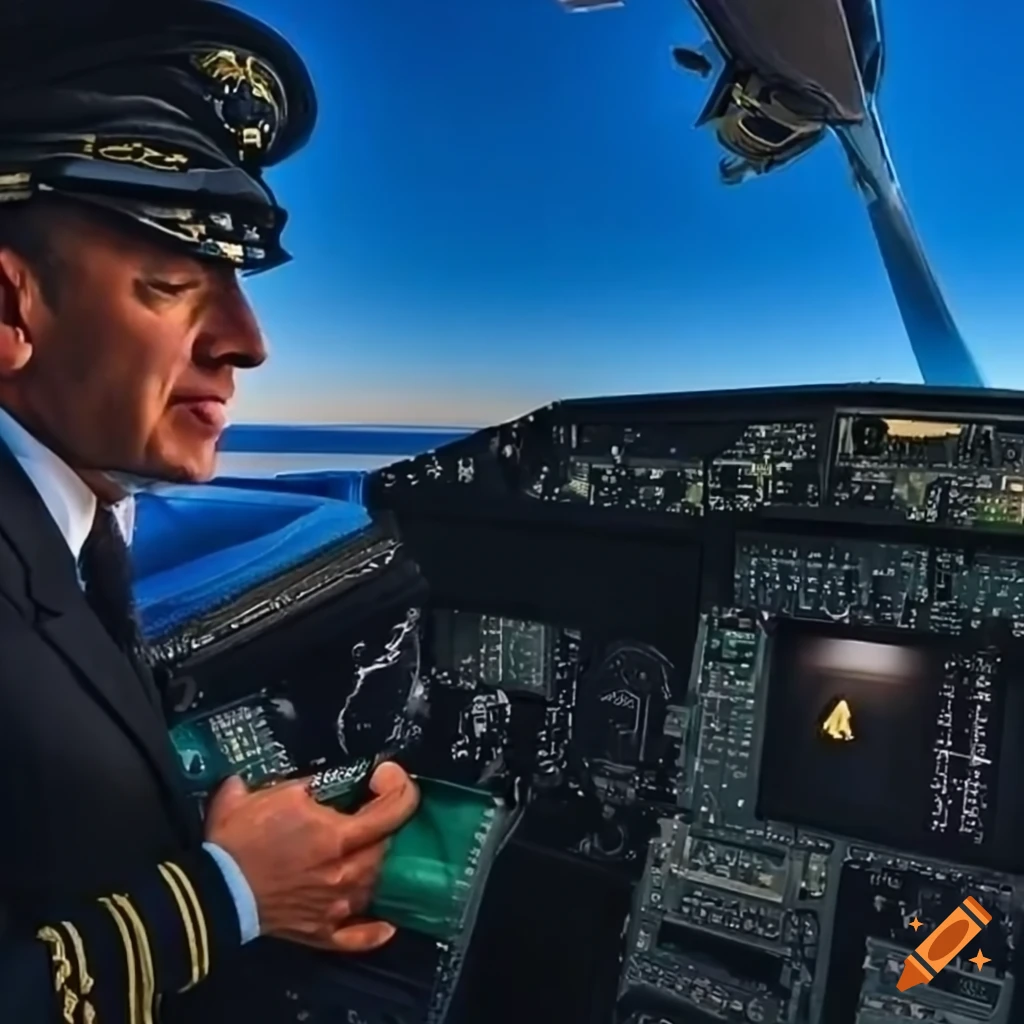 I want to generate a picture of myself as a pilot , in charge as a captain of a boeing 737 max ...