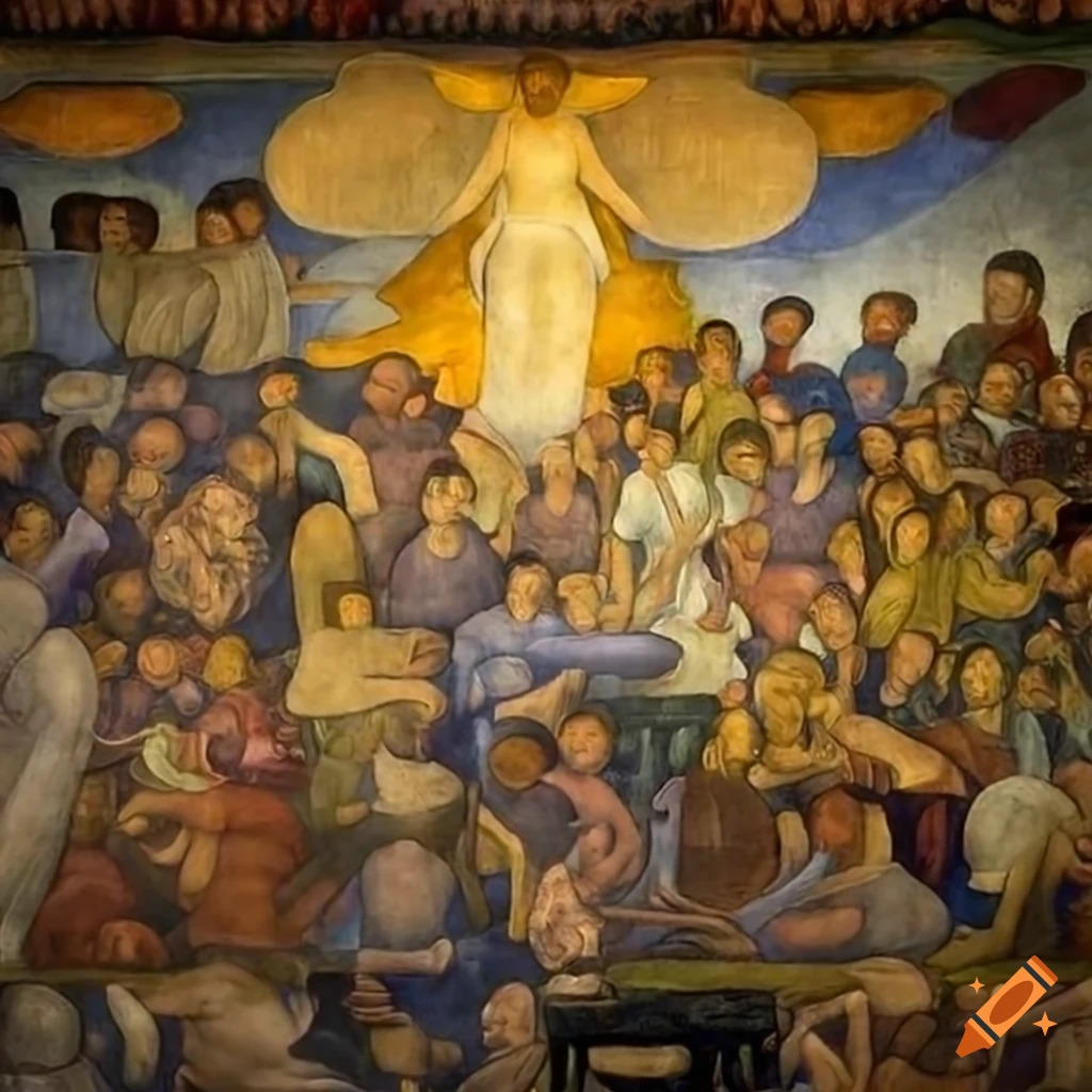 Diego Rivera Genesis mural from Bible text: “In the beginning God ...