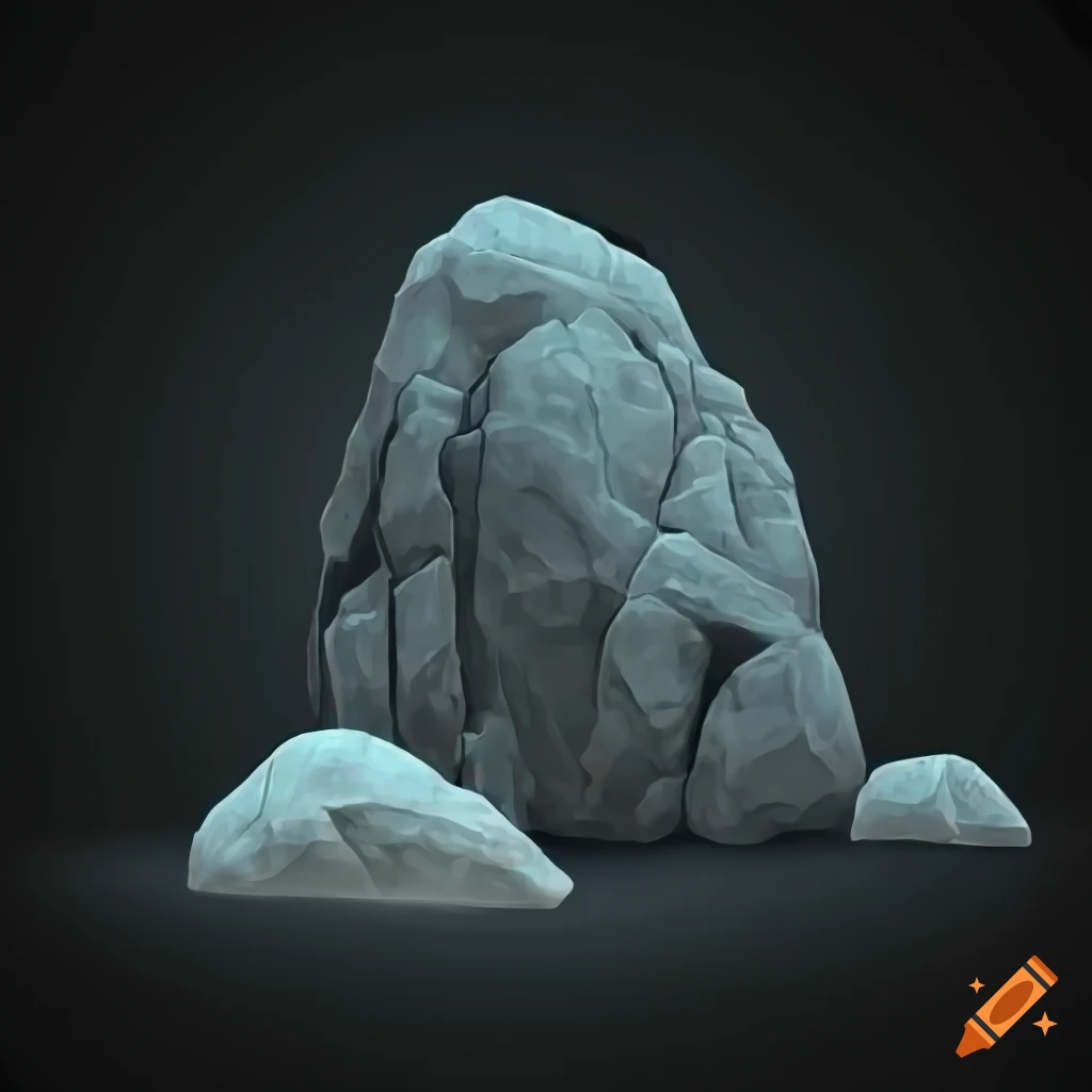 Animated rock 2d image