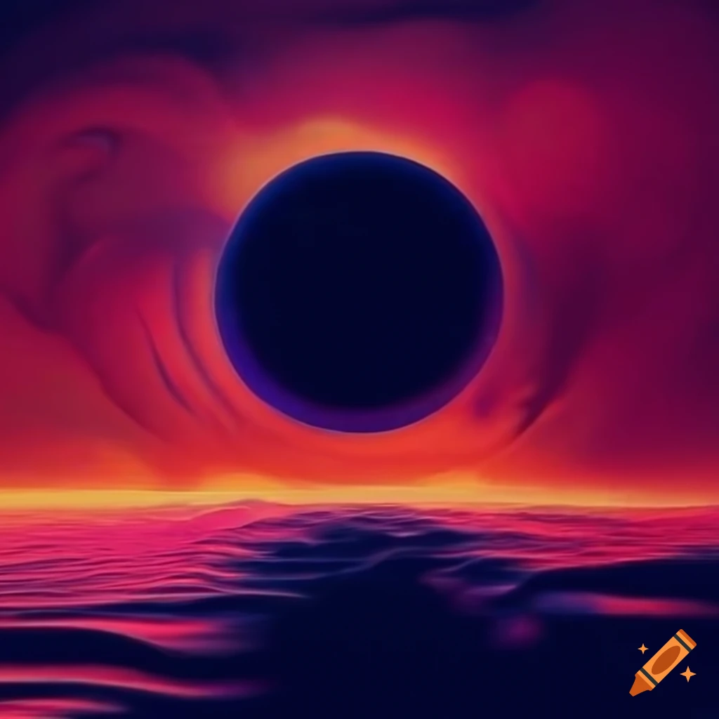 Acid sunset on Craiyon