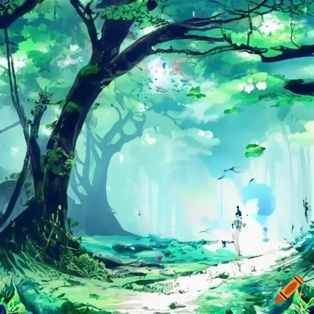 Wallpaper forest dream on Craiyon