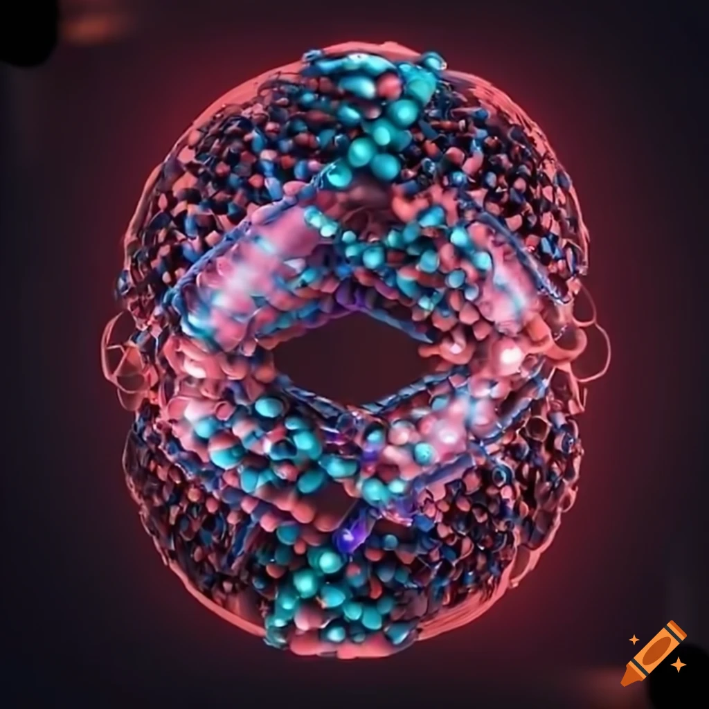 Spherical nanorobot built with dna strands on Craiyon