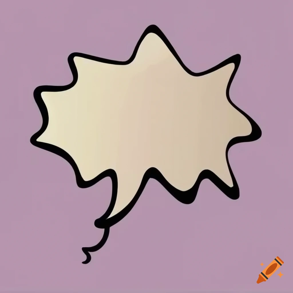 Speech bubble comics style on Craiyon