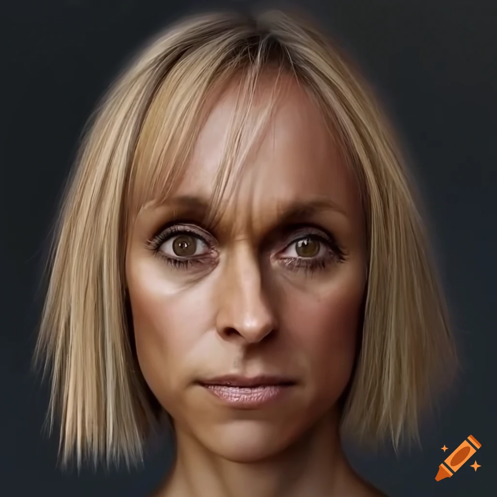 A beautiful futuristic portrait of michaela strachan lookalike ...