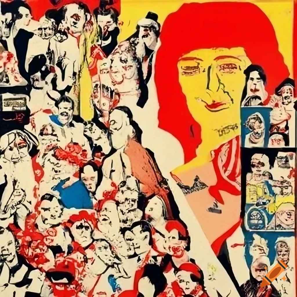 A propaganda poster saying society is about the people