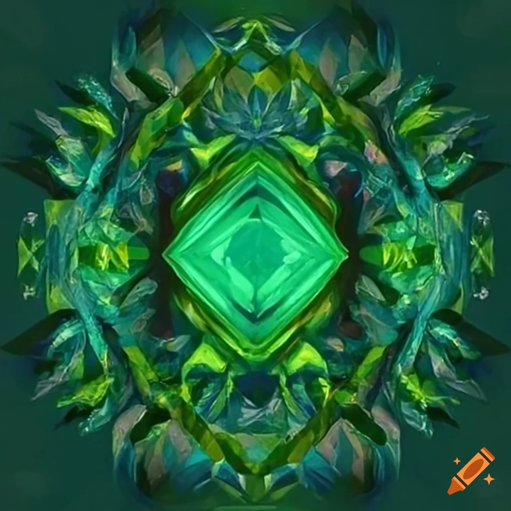 An ancient emerald on Craiyon