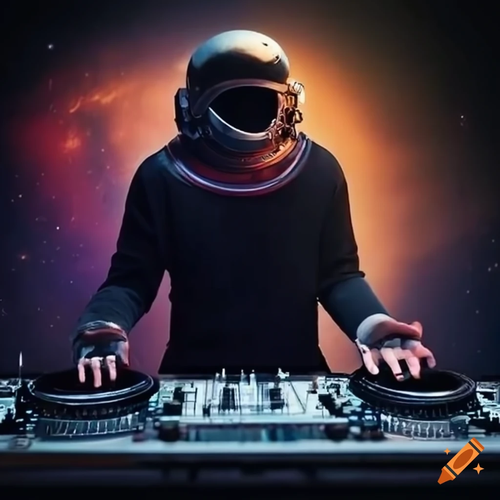 A dj who plays in the middle of space