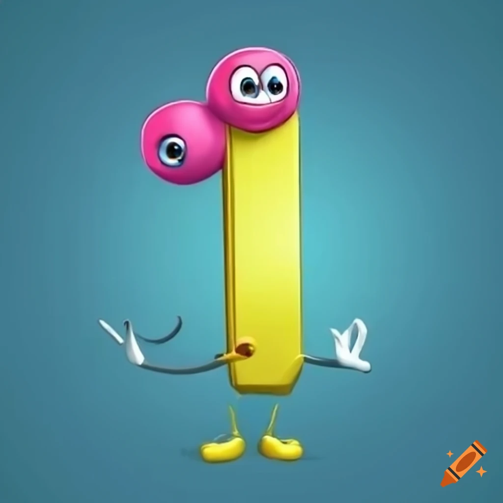 Number 3 cartoon character on Craiyon