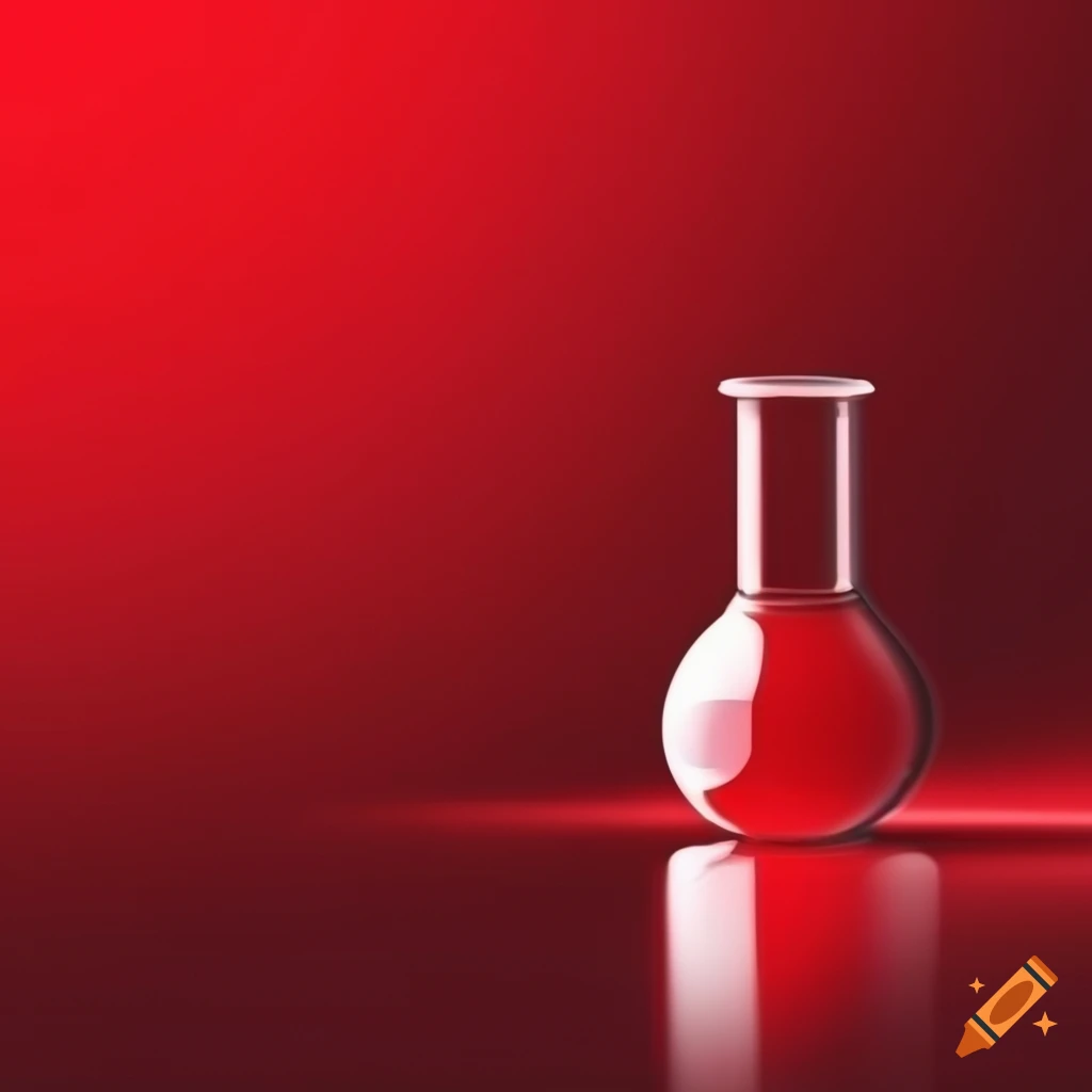 Red background for chemistry on Craiyon