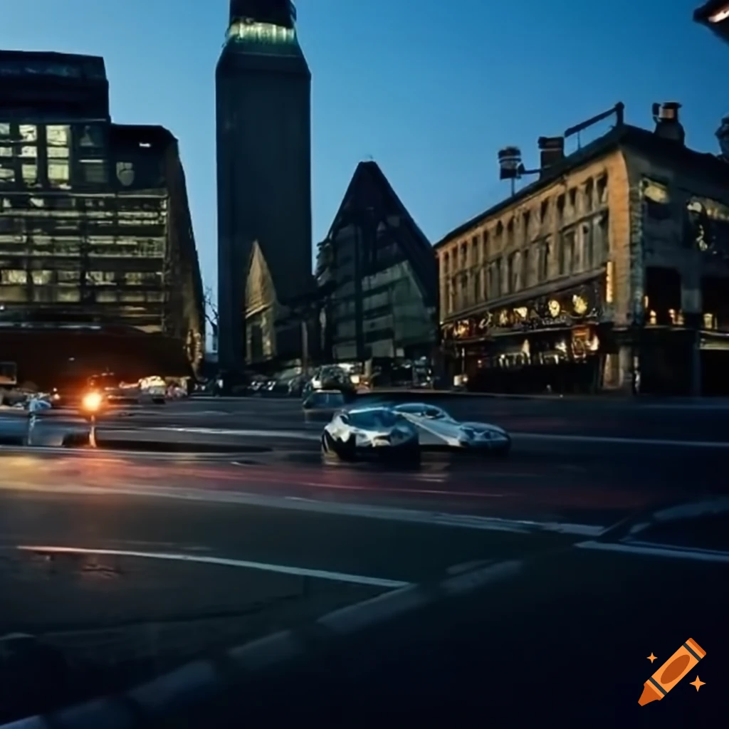 4 way junction with cars on Craiyon