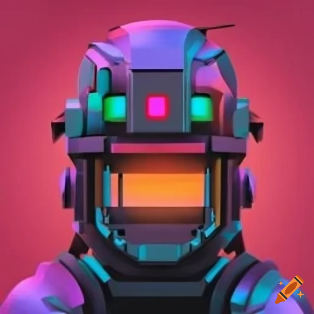 Make a profile picture with geometrical shape design for telegram bot ...