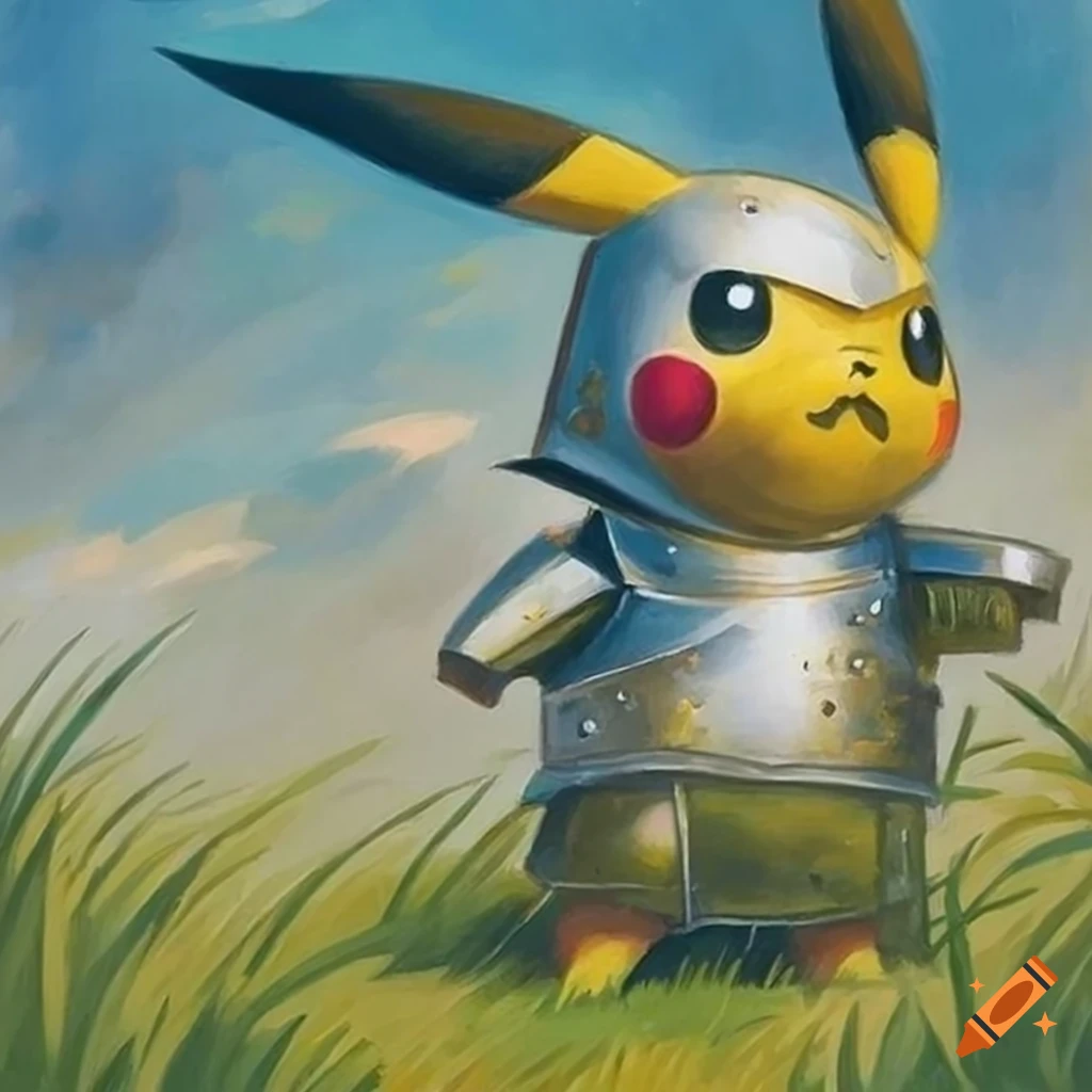 Canvas painting, warm colors, epic scenery, an up close full body shot ...