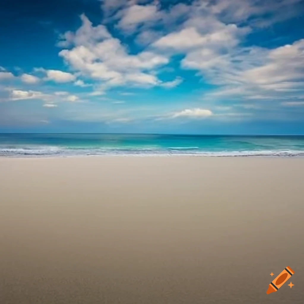 Landscape sea sand on Craiyon