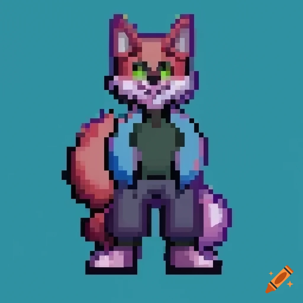 Furry pixelart fullbody